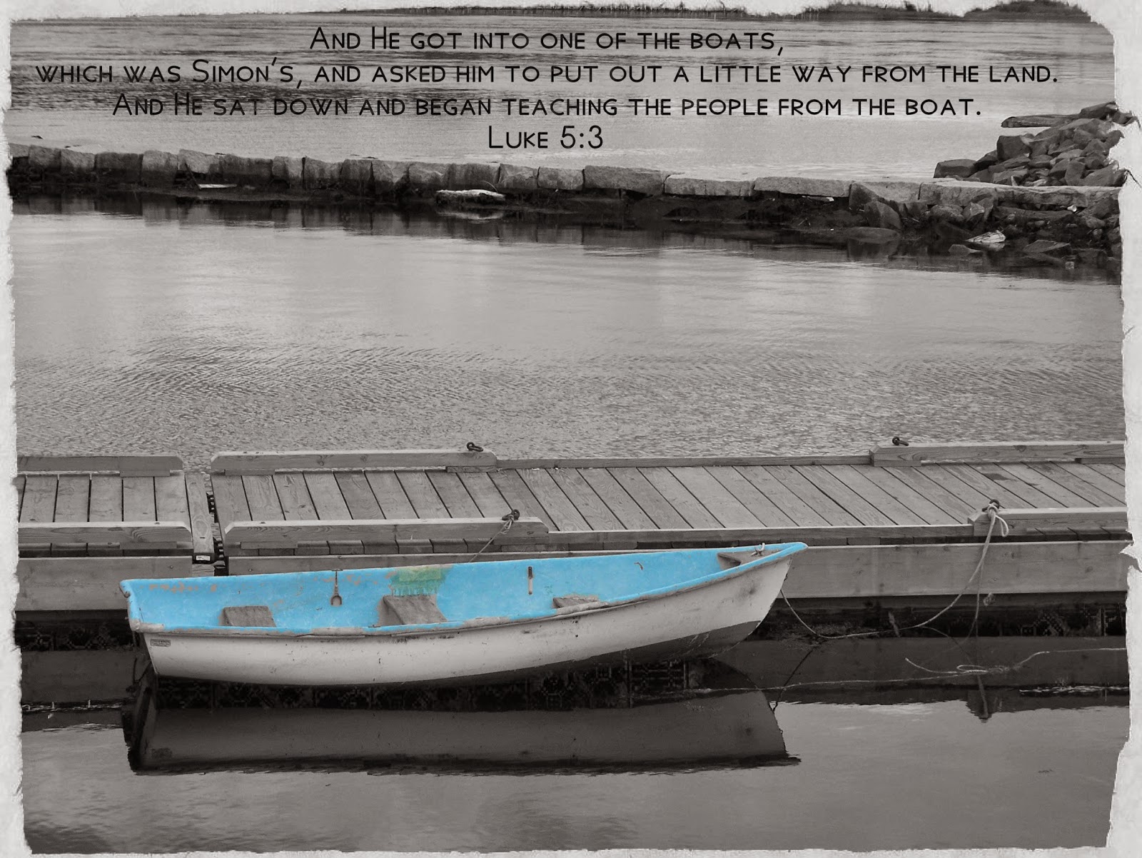 Jesus taught from the boat