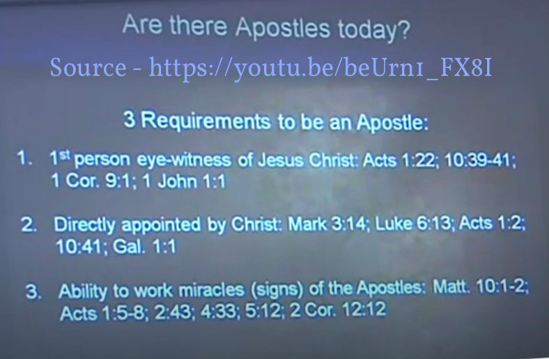 Are there Modern Apostles?