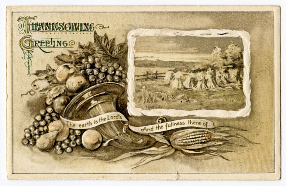 Thanksgiving Cornucopia: Jesus is the horn of plenty