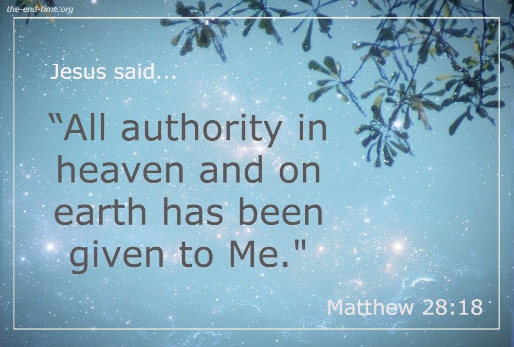 Jesus has the authority