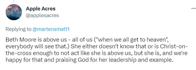 Beth Moore doesn’t speak for the church