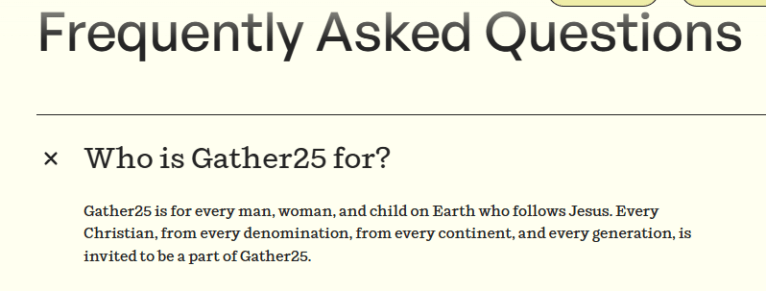 Is Gather25 Leading Believers Astray?